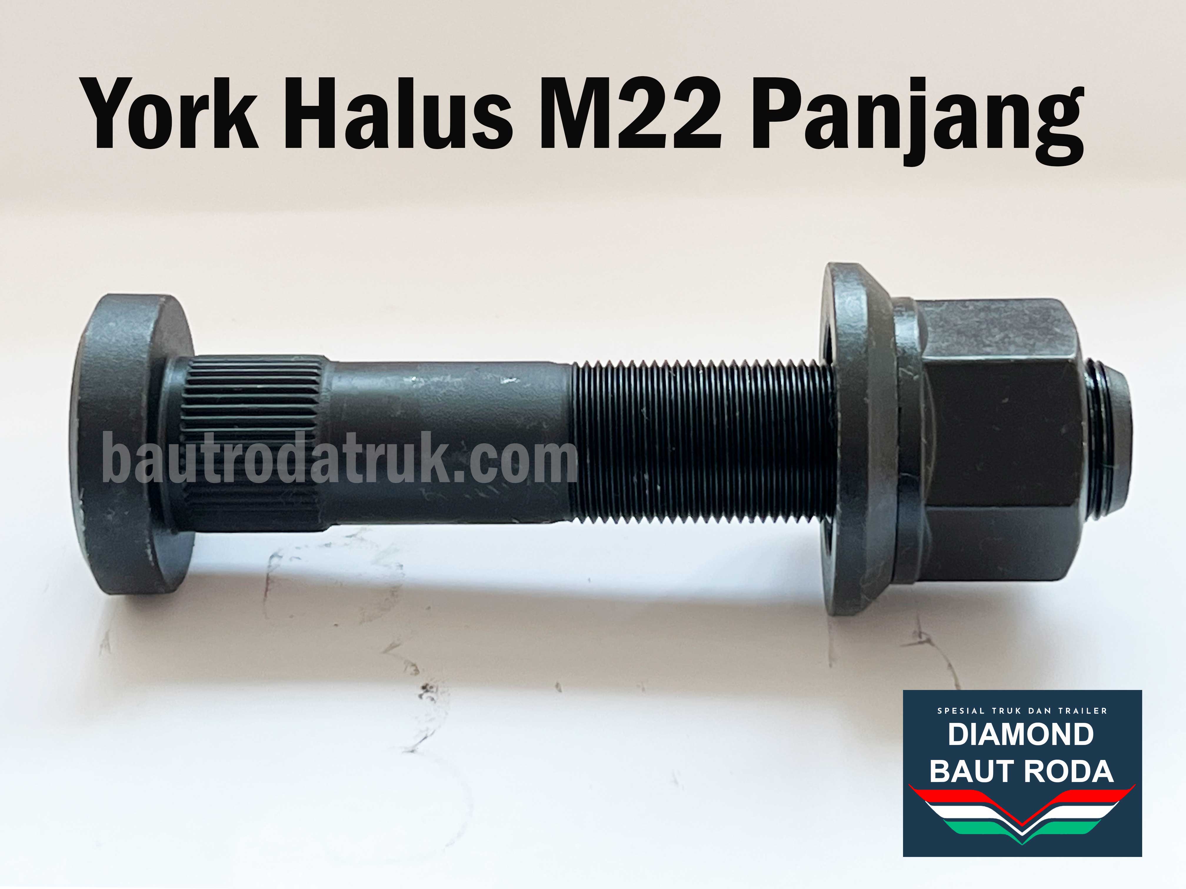 Baut Roda York Halus M22 Panjang – Diamond Baut Roda